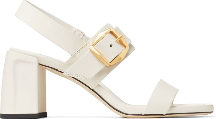 Jimmy Choo Hawke 75 Leather Sandals - ShopStyle