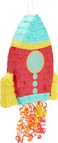 Juvale Blue Panda Rocket Ship Pull String Pinata for Kids Space Party ...