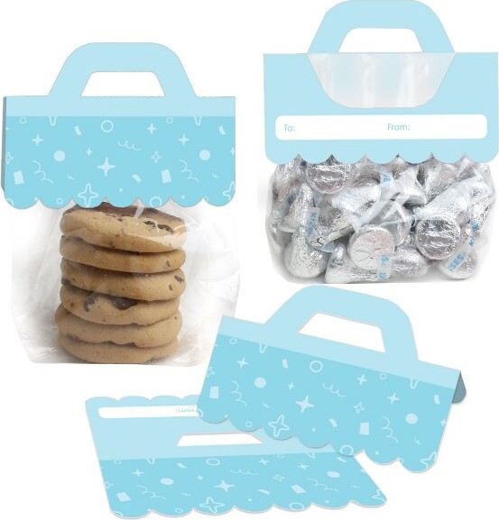 Big Dot of Happiness Blue Confetti Stars - DIY Simple Party Clear ...