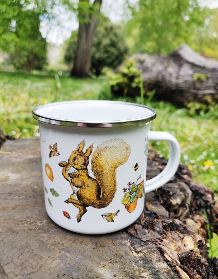 Peter Rabbit Squirrel Nutkin Enamel Mug - ShopStyle