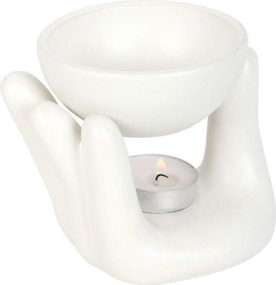 KDMD White Hand Ceramic Oil Burner - ShopStyle Home Fragrance