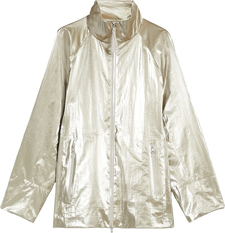 MAX MARA LEISURE Abadan Metallic Raincoat - ShopStyle Coats