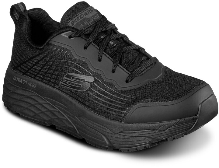 Skechers Men's Work Relaxed Fit: Max Cushioning Elite Slip-Resistant ...