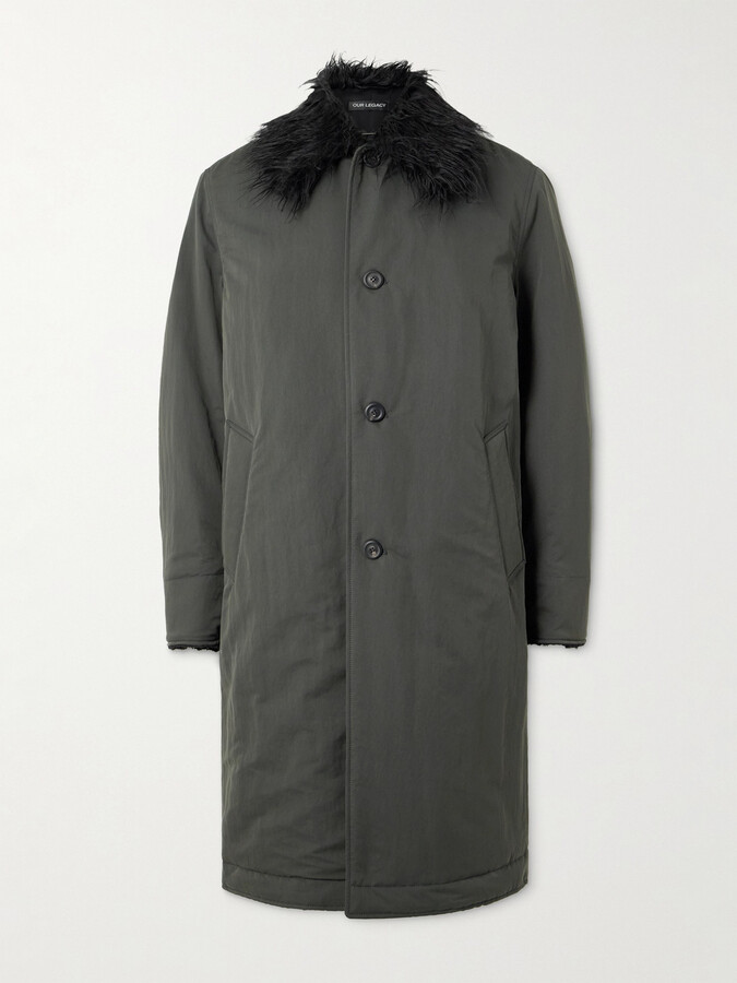 Our Legacy Polar Faux Fur-Trimmed Tech-Shell Coat - ShopStyle