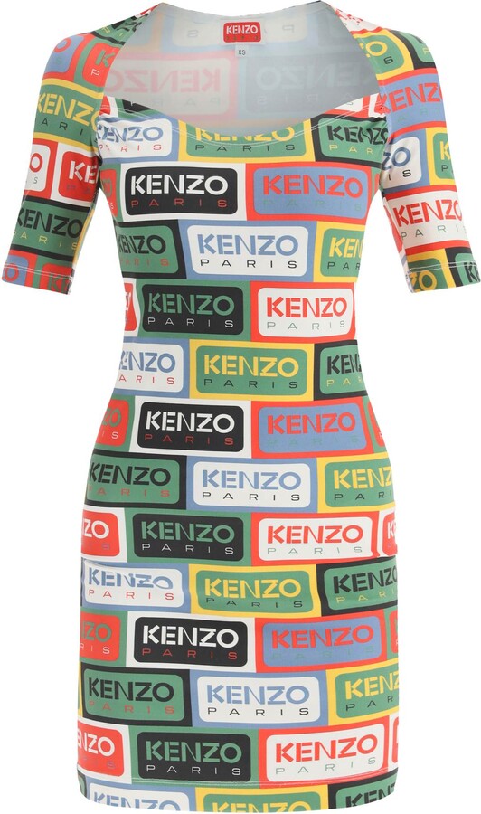 Kenzo 'Kenzo Labels' Mini Dress - ShopStyle