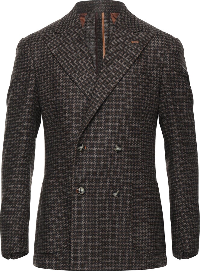 TELA-N° Suit Jacket Dark Brown - ShopStyle