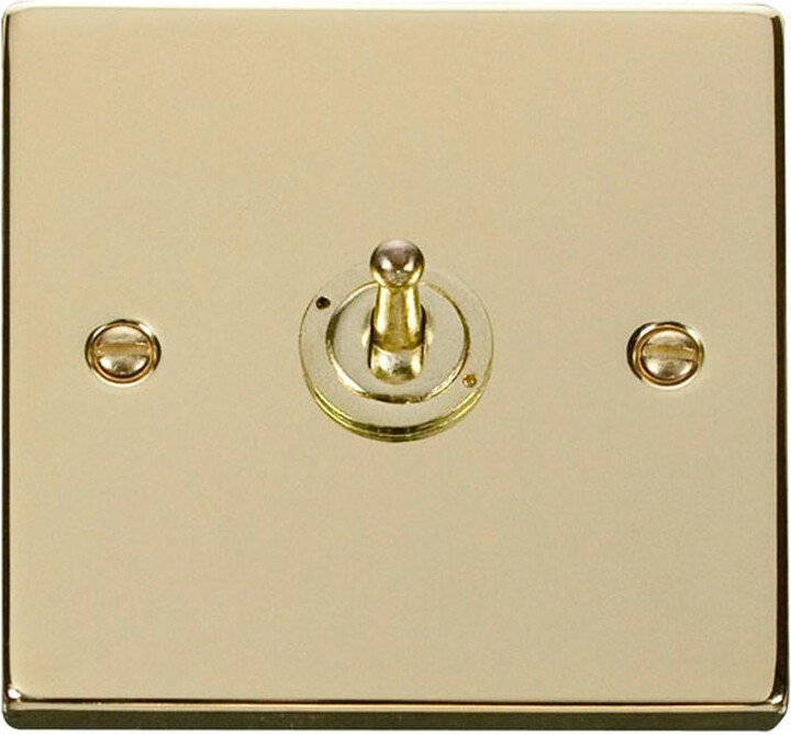 SE Home Polished Brass 1 Gang 2 Way 10AX Toggle Light Switch - ShopStyle