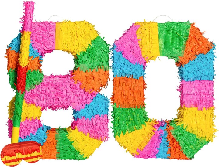 Fax Potato Pinata Set with Stick & Blindfold 80th Birthday ...