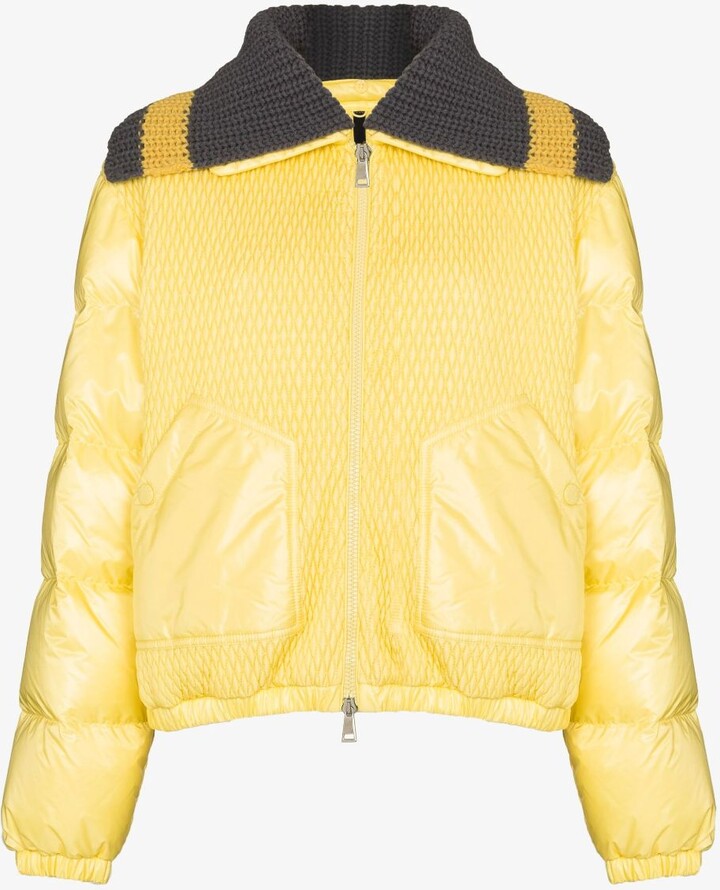 Moncler Yellow Arpont Quilted Puffer Jacket - ShopStyle