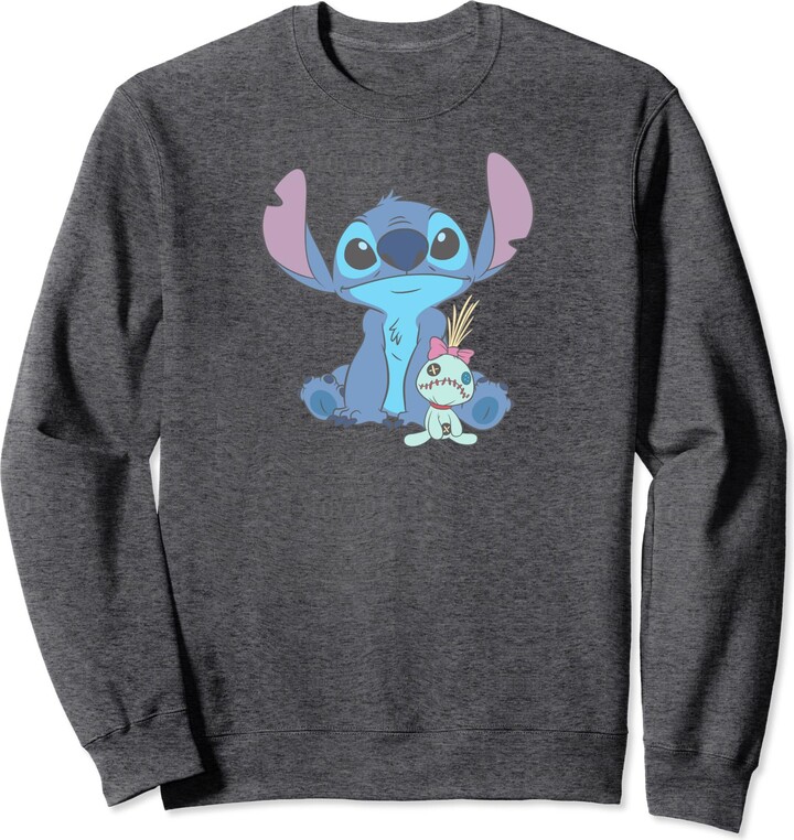 Disney Lilo & Stitch Cute Stitch And Scrump Chest Portrait Sweatshirt ...