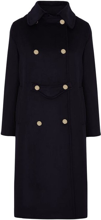 Nocturne High Collar Wool Blend Coat - ShopStyle