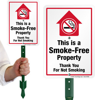 SmartSign This Is a Smoke-Free Property Sign and Stake Kit - ShopStyle ...