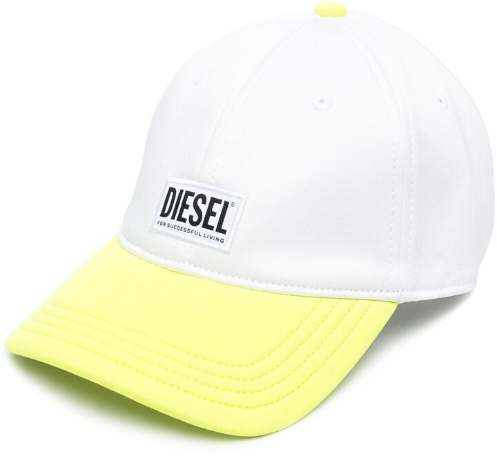 Diesel Logo-Patch Two-Tone Baseball Cap - ShopStyle Hats