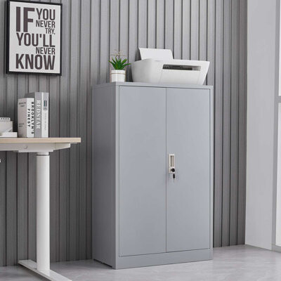 Inbox Zero Metal Storage Cabinet With Locking,lockable 42" Steel ...