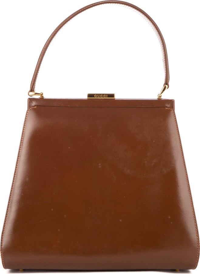 Gucci Vintage Top Handle Clasp Bag - ShopStyle