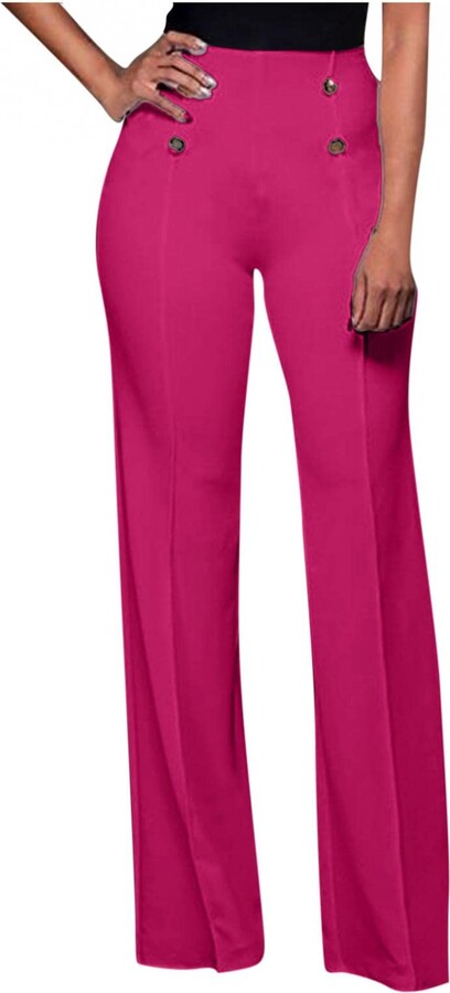 Buetory Bootcut Yoga Pants for Women Stretch High Wasit Office Business ...