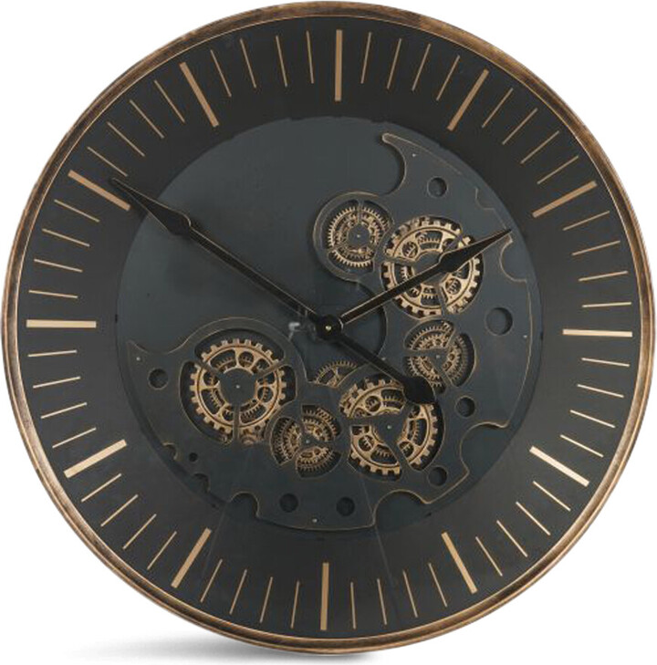 Libra Interiors Palladium Wall Clock with moving Dials 80cm - ShopStyle