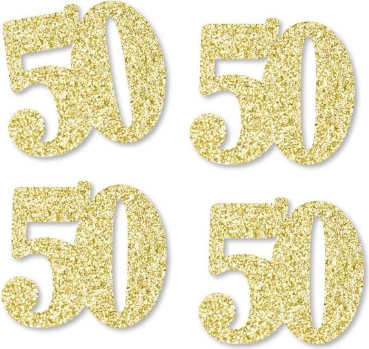 Big Dot of Happiness Gold Glitter 50 - No-Mess Real Gold Glitter Cut ...