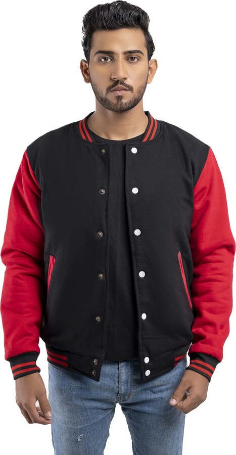 HR FASHION Men's Fashion Varsity Jacket: A Stylish for Varsity Baseball ...