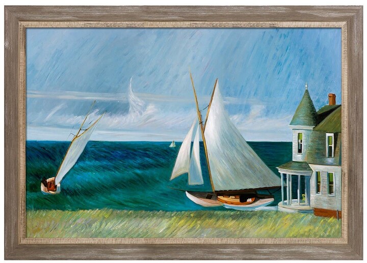 Overstock Art The Lee Shore, 1941 by Edward Hopper Framed Hand Painted ...