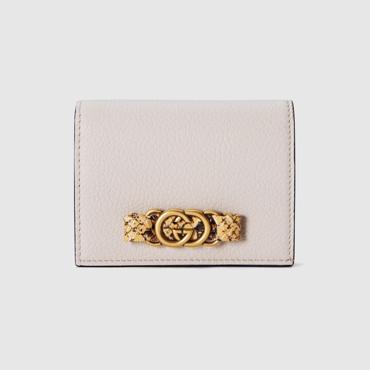 Gucci Wallet with Interlocking G python bow - ShopStyle