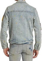 Purple Brand Paint Splatter Denim Trucker Jacket - ShopStyle