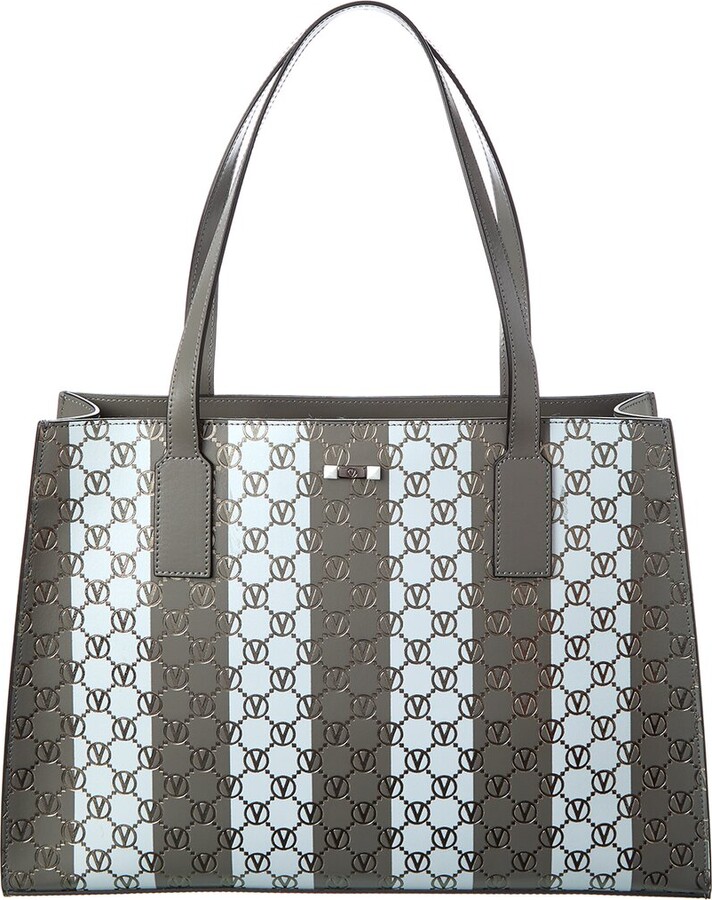Valentino By Mario Valentino Pauline Monogram Leather Tote - ShopStyle ...