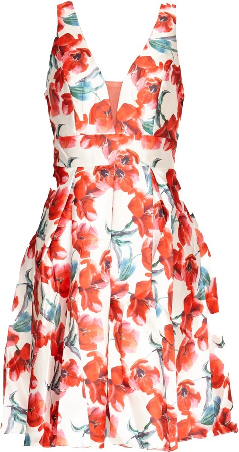 VOLSEW PARIS Monet Dress-Red White - ShopStyle Mini Dresses