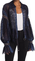 Jonathan Simkhai Grommet Lariat Lace Jacket - ShopStyle