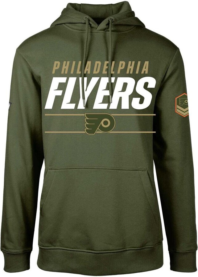 Men's LevelWear Olive Philadelphia Flyers Podium Fleece Pullover Hoodie - ShopStyle