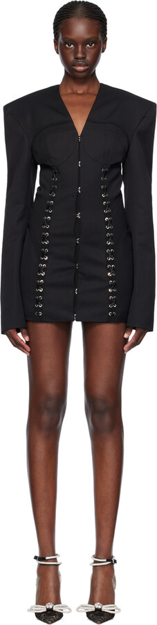 MACH & MACH Black Corset Minidress - ShopStyle
