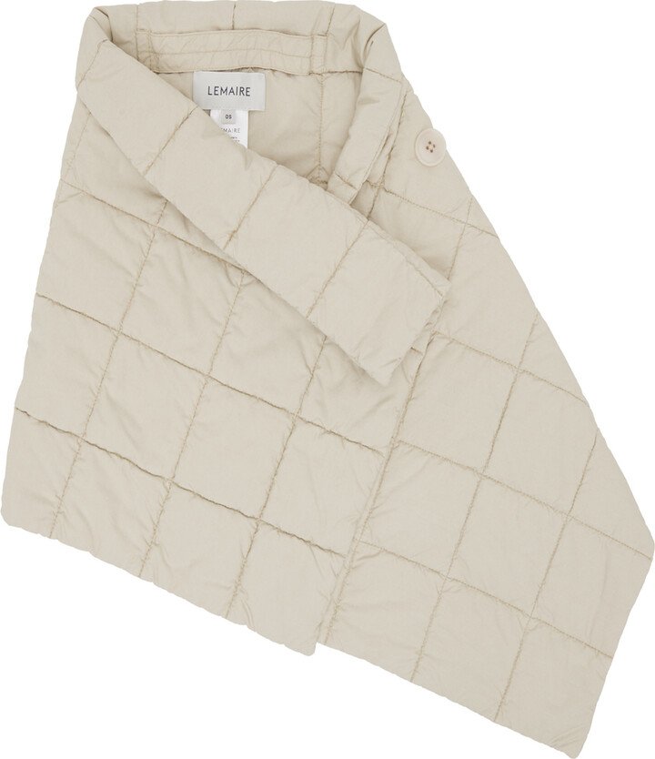 Lemaire Beige Wadded Scarf - ShopStyle Scarves & Wraps