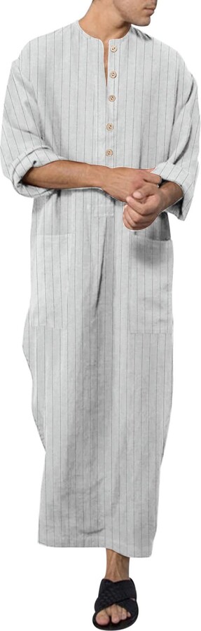 MODSGUE Islamic Clothing Men's Muslim Prayer Clothing Ramadan Travel ...