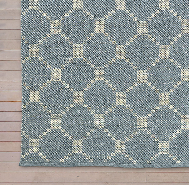 Restoration Hardware Braided Octagon Wool Rug Swatch - Fog - ShopStyle