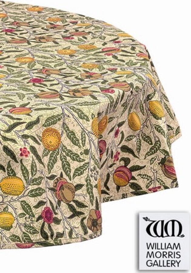 Le Chateau Textiles William Morris Fruit Standard 132x178cm Tablecloth - ShopStyle