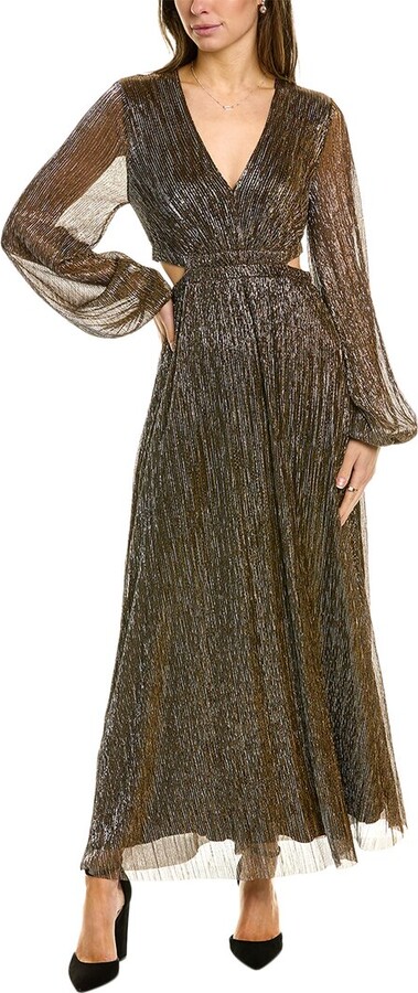 Boden Metallic Cut-Out Maxi Dress - ShopStyle