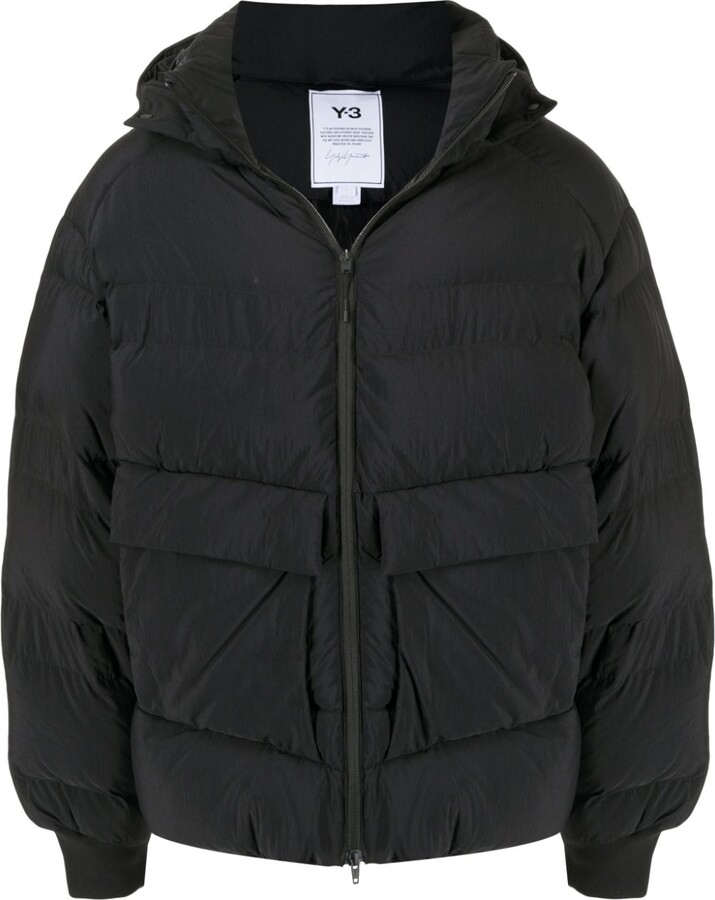 Y-3 Logo-Print Puffer Jacket - ShopStyle
