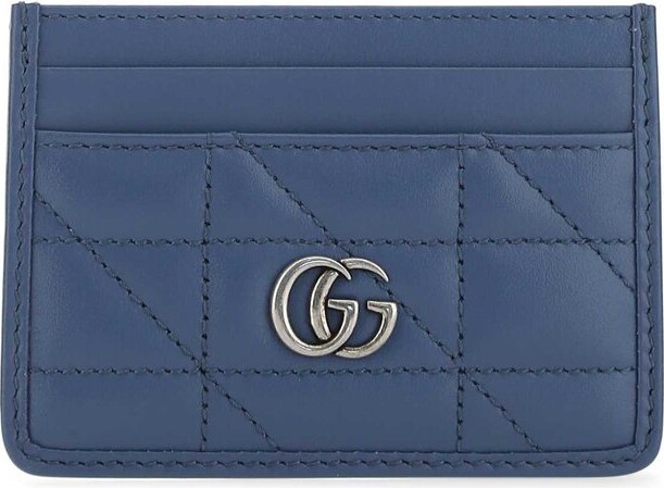 Gucci GG Marmont Logo Plaque Cardholder - ShopStyle