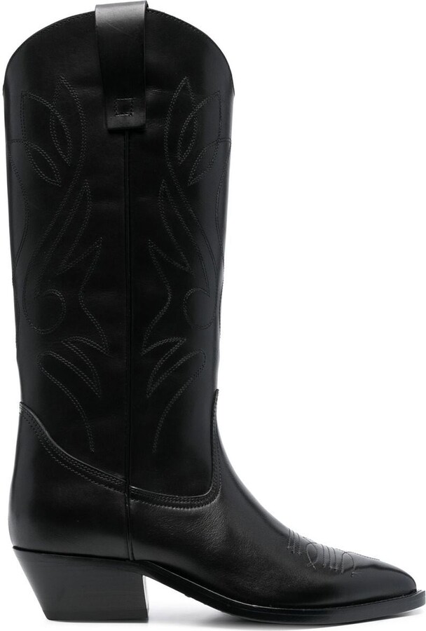 Closed Leather Cowboy Boots - ShopStyle