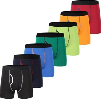 DODOMIAN Mens Boxers Shorts No Ride-up Cotton Trunks Underwear ...