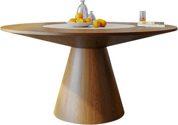 Orren Ellis Nordic modern simple round dining table with embedded ...