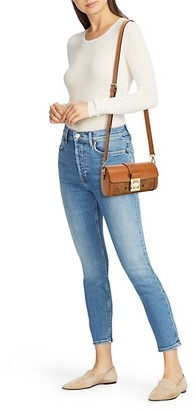 MCM Small Tracy Visetos Leather Barrel Bag - ShopStyle