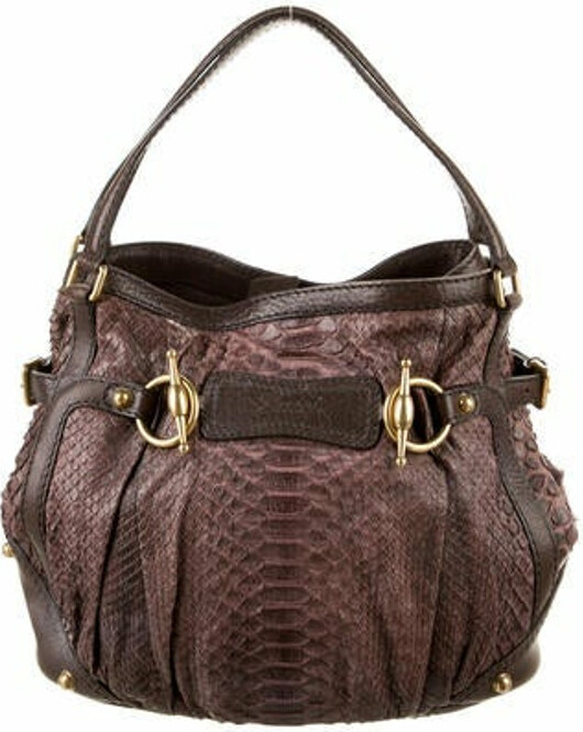 Gucci Python Jockey Tote - ShopStyle