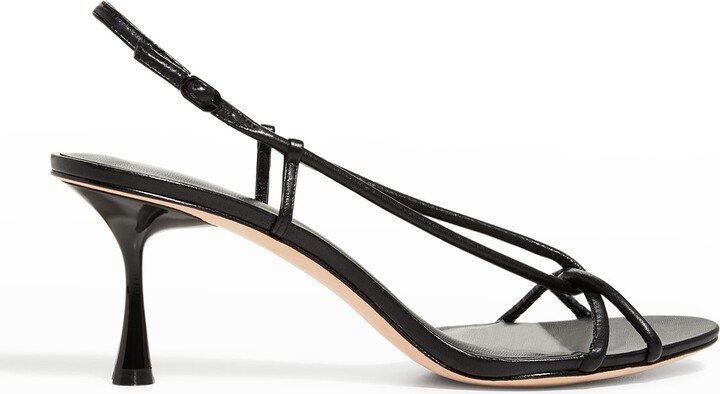 Studio Amelia Knotted Tubular Leather Slingback Sandals - ShopStyle
