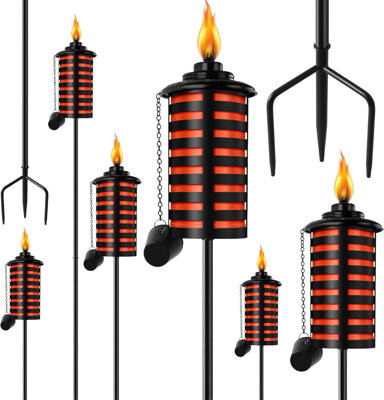 JASODI 16oz Home Garden Torch, 59-Inch Upgraded Citronella Torches ...