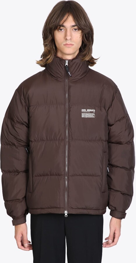 Axel Arigato Observer Puffer Jacket Brown nylon oversized puffer jacket ...