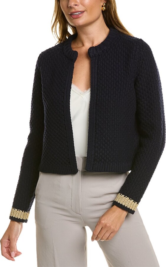 Boden Textured Chunky Wool-Blend Cardigan - ShopStyle