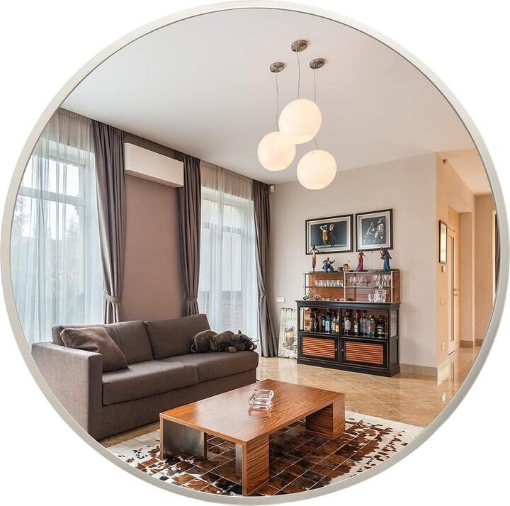 IGEMAN 32 inch Entryway Round Wall Mirror, Non-Distortion HD Reflection ...