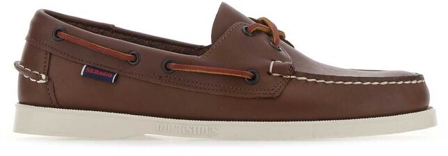 Sebago Logo Patch Slip-On Boat Shoes - ShopStyle