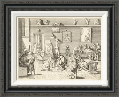 Global Gallery Academia d pitori by Pietro Francesco Alberti - Picture ...